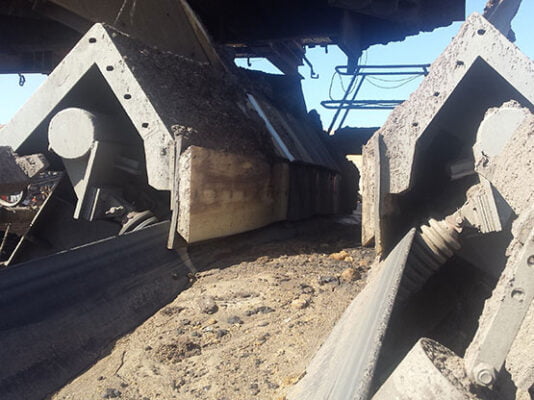 Steel Backed Rubber Chute Skirt Liners Improve Wear Life